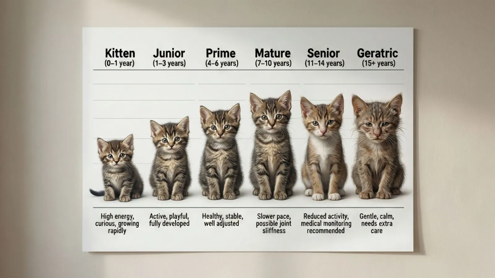 Cat Age Chart Explained From Kitten to Senior Cat